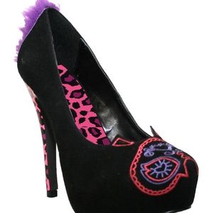 Too Fast | Shoes | Too Fast Kitty Heel Rockabilly Pinup Goth Tattoo ...